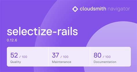 Selectize Rails 0126 Rubygems Package Quality Cloudsmith Navigator