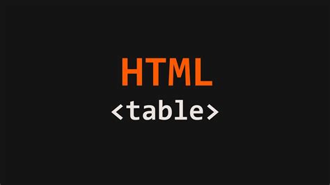 table tag html example no 3 youtube