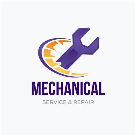 기계 수리 로고 디자인 무료 벡터