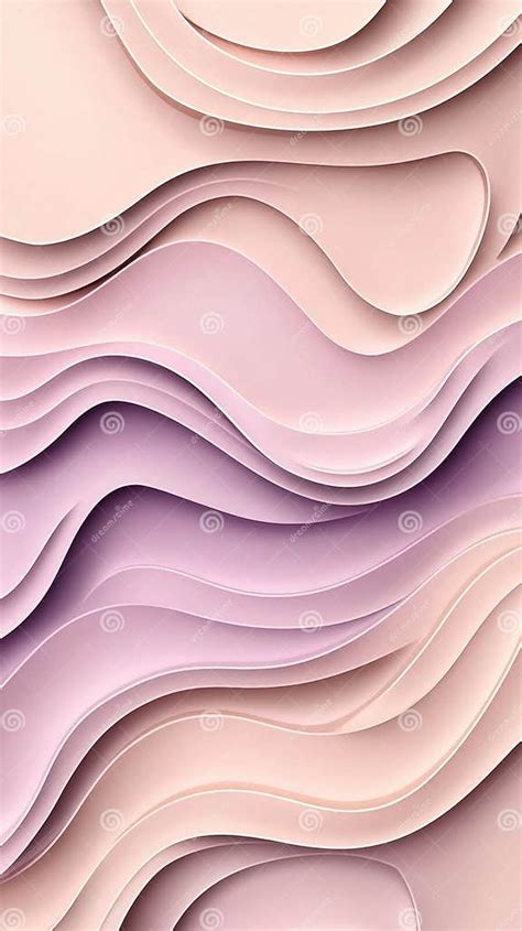 Abstract Pastel Waves Create A Soothing And Elegant Visual Flow Ai