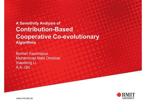 A Sensitivity Analysis Of Contribution Based Cooperative Co