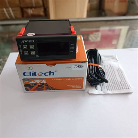 Temperature Controller Thermostat Digital Elitech Stc 8080a Lazada Indonesia