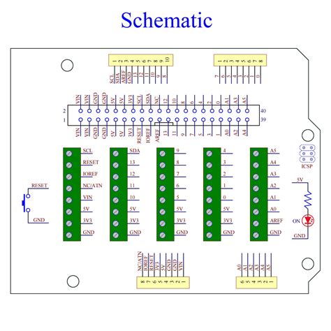 Screw Terminal Block Breakout Shield Module For Arduino Uno R3