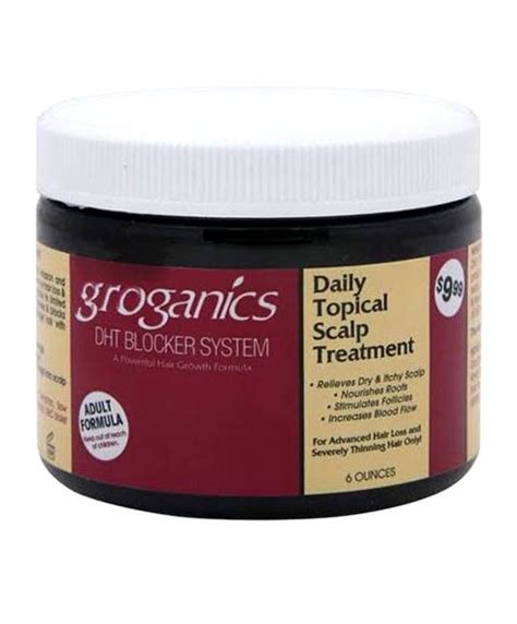 Professional Products Unlimited Groganics Groganics DHT Blocker System Daily Topical Scalp Treatm