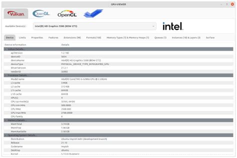GPU Viewer 用于显示 D 图形 API 信息的 GTK 工具