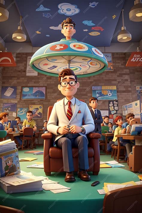 Premium Photo Cartoon Capitalist The Animated Business Odyssey