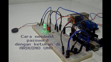 Arduino Uno Cara Membuat Password Menggunakan Ketukan Passive Piezo