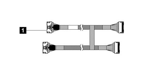 Thinkedge Se455 V3 Nvme Cable For Front Drive Bays Lenovo Server Options