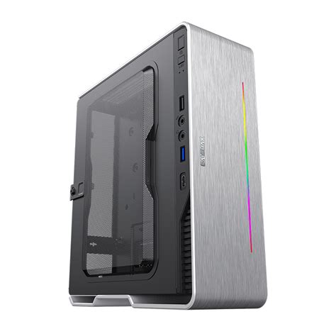 Aluminium Mini Itx Computer Case With Plus Power Supply With Argb Strip Computer Case And Mini