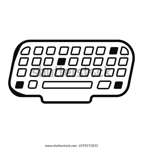 Keyboard Outline Vector Illustration Design Icon Stock Vector Royalty Free