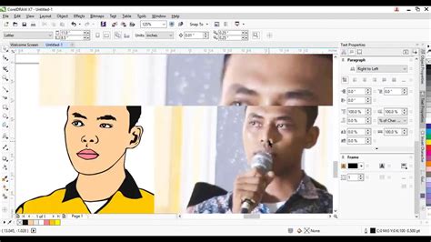 Lineart Face For Wedding Gift By CorelDRAW X7 Part 2 YouTube