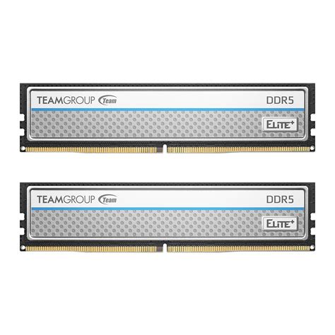 Elite Plus Ddr5 Desktop Memory Silver 64gb 2x32gb 6400mhz Cl52 Teamgroup