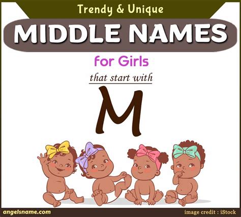 50 Cool And Cute Middle Names For Girls Starting With M