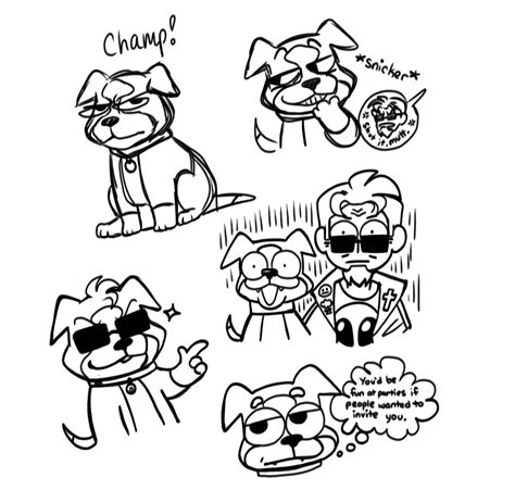 Some Champ Doodles I Made While I Was Out R Postal