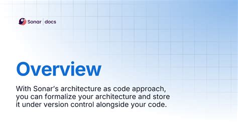 Overview Sonar Documentation