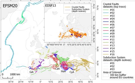 Figure 1 From The European Fault Source Model 2020 Efsm20 Geologic Input Data For The