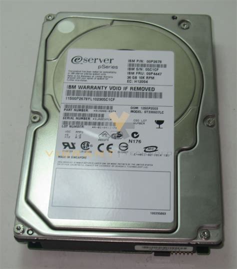 IBM 3264 36 4GB Ultra3 SCSI Hot Swap Server Disk Drive 10K 80 Pin 160MBs