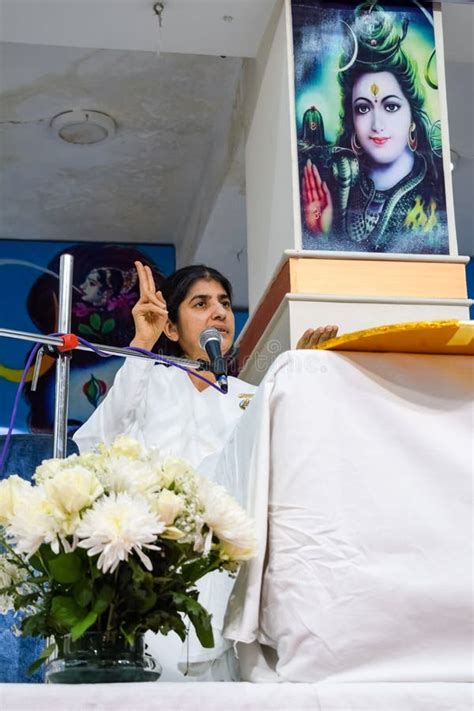 New Delhi India October 16 2022 Bk Shivani During Meditation