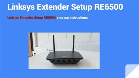 PPT Linksys Extender Setup RE PowerPoint Presentation Free Download ID