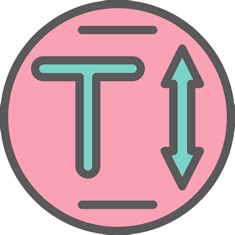 Text Height Icon 15350973 Vector Art At Vecteezy