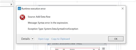 Need To Fix Syntax Error In Datarow Academy Feedback UiPath