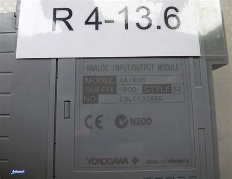yokogawa aai835 s00 s2 analog input output module yokogawa