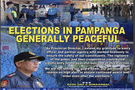 Halalan Sa Pampanga Payapa Dimaandal Journal News Online