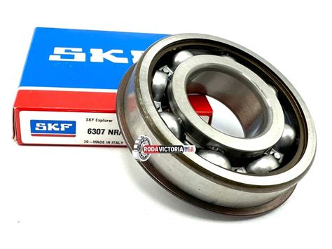 Skf 6307 Nr Deep Groove Ball Bearing Open Type Snap Ring 35x80x21 Mm
