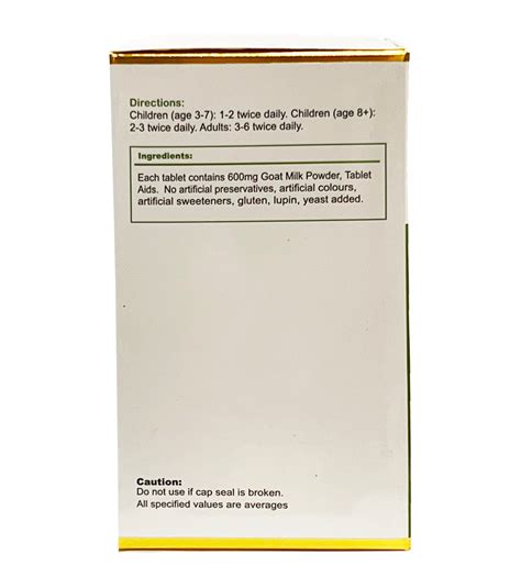 Goat Milk Tablets Drapac