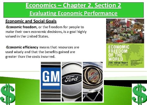 Economics Chapter 2 Section 2 Evaluating Economic Performance