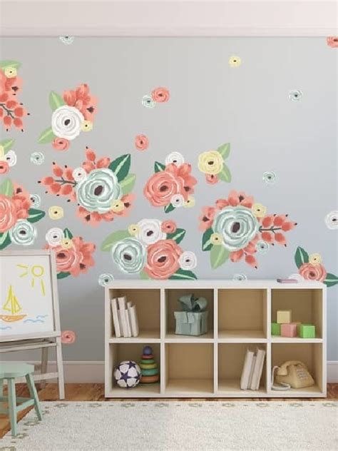 Urban Walls Graphic Flower Clusters Wall Decal Edamama