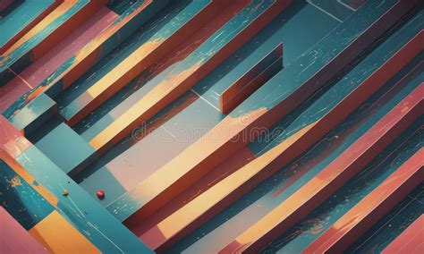 3d Complex Geometric Pattern Featuring Intersecting Lines And