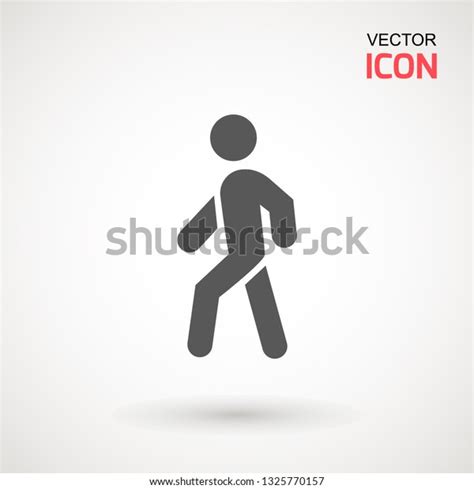 Man Walk Icon Walking Man Vector Stock Vector Royalty Free Shutterstock