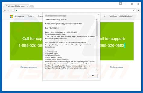 Malicious Pornographic Spywareriskware Detected Scam Easy Removal