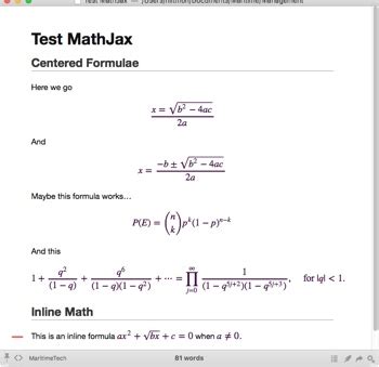 MathJax In Markdown