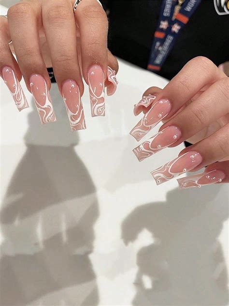 Acrylic Nails Coffin Pink Square Acrylic Nails Pretty Acrylic Nails