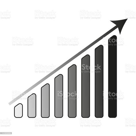 열 화살표 아이콘입니다 진행률 표시줄 화살표 소득 경제 증가 벡터 그림입니다 개발에 대한 스톡 벡터 아트 및 기타 이미지 개발 개선 경제 Istock