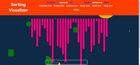 Github Prureddysorting Visualizer Front End