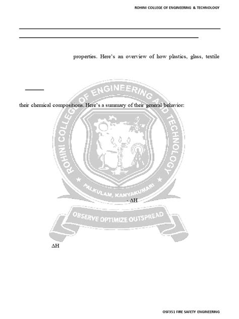 15 Behavior Of Non Structural Materials On Fire Plastics Glass