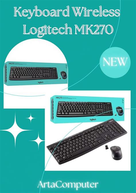 Keyboard Mouse Logitech Wireless Combo Usb Mk270 Original