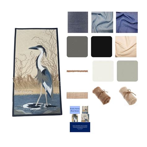 Delphine Brooks Rustic Home Heron Wall Hanging Kit Instructions Felt X 3 Fabric 0 5m