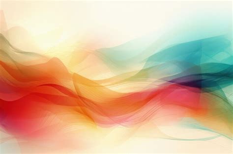 Premium Ai Image A Colorful Abstract Background With Wavy Lines Generative Ai