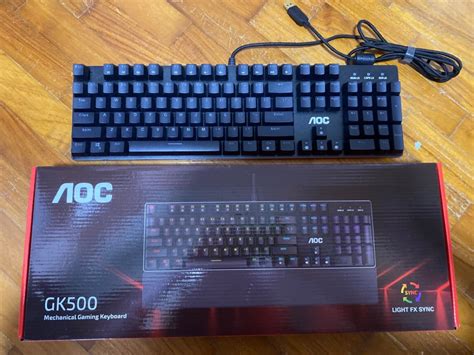 AOC GK500 RGB Backlit Mechanical Keyboard On Carousell