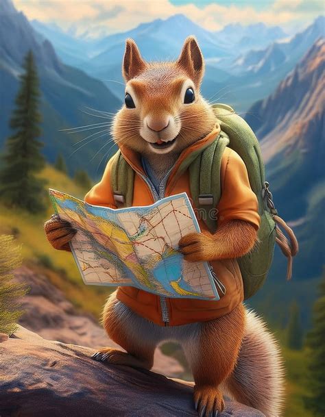 Explorer Squirrel Stock Illustrations 181 Explorer Squirrel Stock
