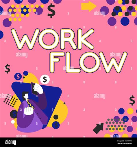 Inspiration Showing Sign Work Flow Business Concept Continuity Of A