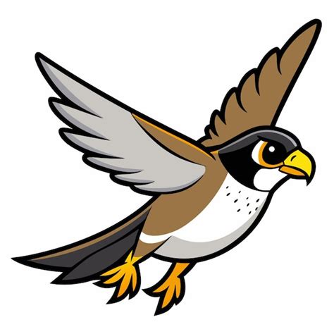 Flying Falcon Cartoon