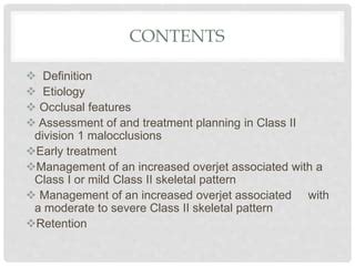 ClassII Division 1 Malocclusion PPTX