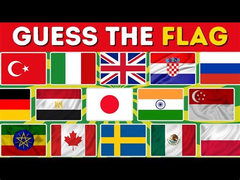 Flags Of The World Printable Quiz