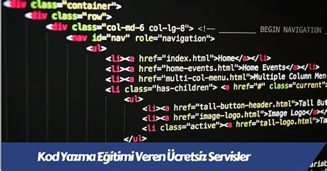 kod yazma dersleri bulabileceğiniz Ücretsiz 10 kaynak