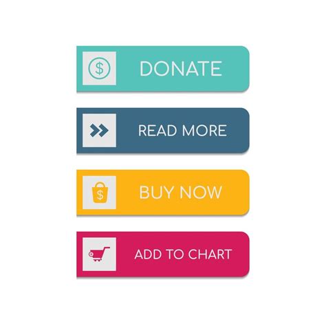 Web And Ui Application Color Button Icon For Modern Website 19635675 Vector Art At Vecteezy